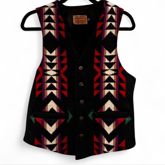 Pendleton | Jackets & Coats | Pendleton Westernwear Vest With Red And ...